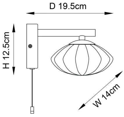 Endon 97182 - Koupelnové nástěnné svítidlo MOBIAS 1xG9/3W/230V IP44 mosaz