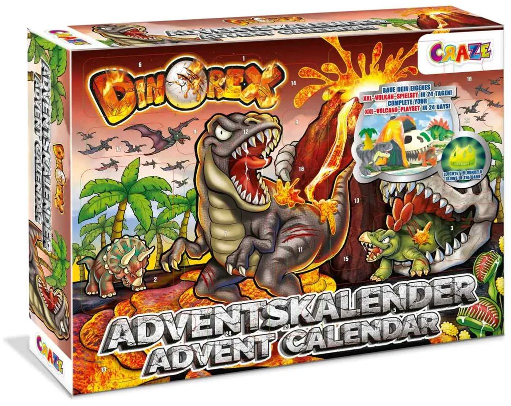 Craze adventní kalendář dino hrací set