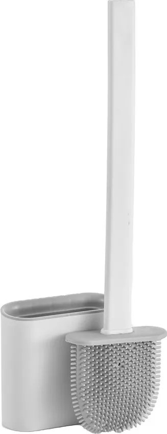 Aqualine Aqualine, WC silikonový kartáč na postavení i zavěšení na zeď, bílý mat, BS010