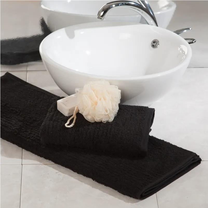 Veba ručník juvel vlny - černá 50x100