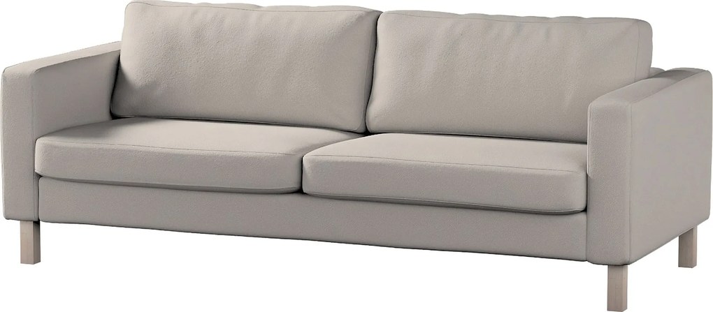 Potah na pohovku IKEA Karlstad, 3-místná, rozkládací barva béžová látka pletený vzor