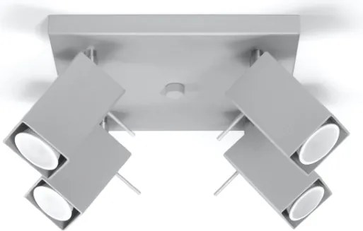 Sollux Lighting Stropní svítidlo MERIDA 4 šedé