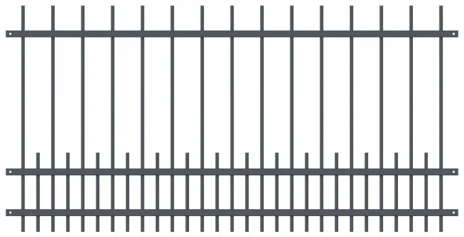 Kovové plotové pole PLP74 š. 2000 x v. 1000 mm | BIANO