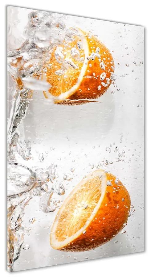 Wallmuralia Foto obraz sklo tvrzené Pomeranče 60x120 cm