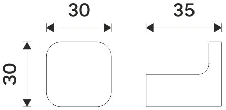 Nimco Háček jednoduchý MAYA - MA 29054-26