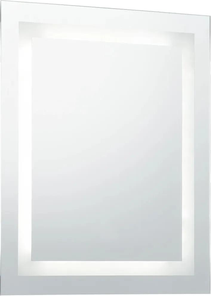 Koupelnové zrcadlo s LED světly a dotykovým senzorem | 60x80 cm