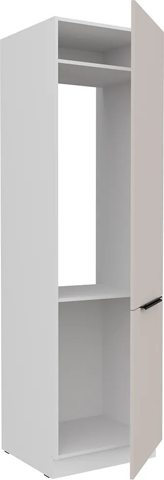 COMO | vysoká skříňka 60 LO-210 2F na vestavnou lednici | 60 cm | bílá/kašmír
