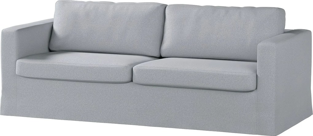 Potah na pohovku IKEA Karlstad 3-místná, nerozkládací, dlouhý barva šedá látka pletený vzor