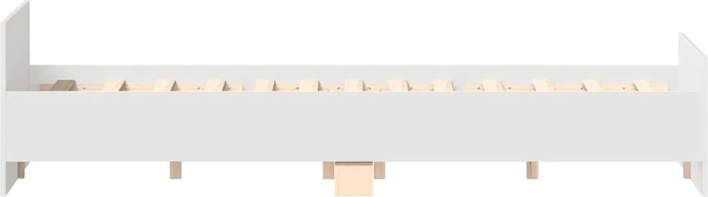 Rám postele s hlavovým a nožním čelem bílý 140 x 200 cm 3203747