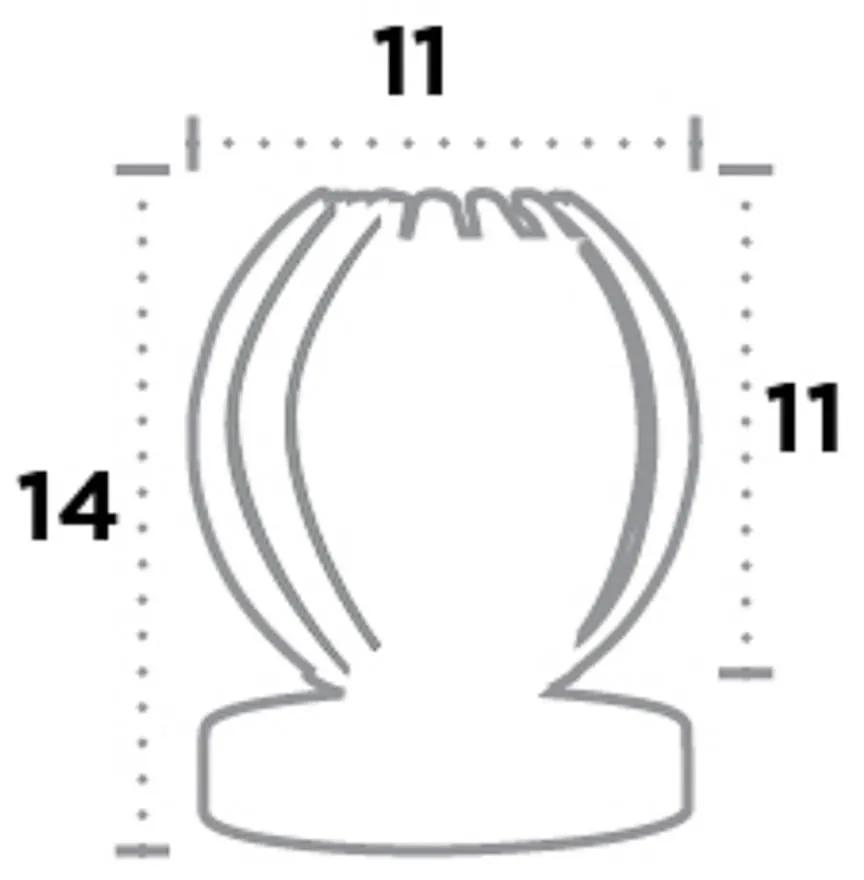Stolní lampa Claw s dotykovou funkcí stínidlo čiré