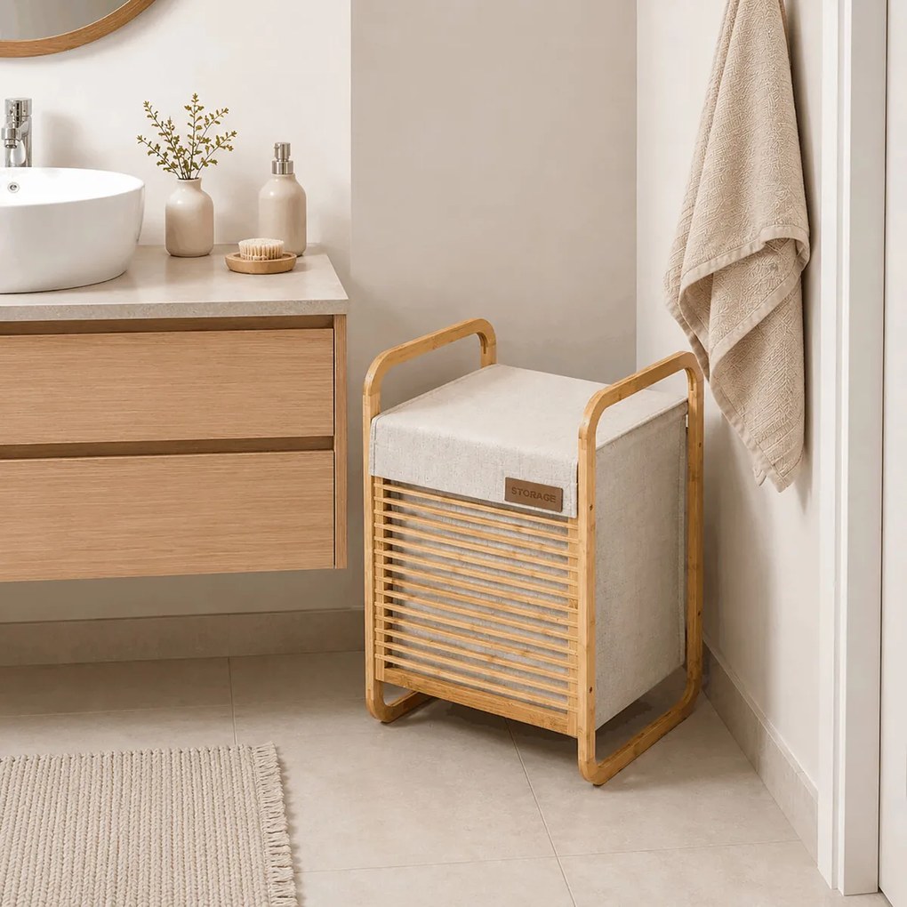 Autronic Koš prádelní DT3023 Barva potahu: Béžová