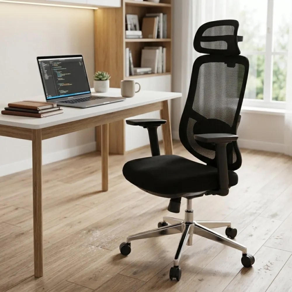 Kancelářská ergonomická židle Neoseat ALLY — černá, nosnost 150 kg