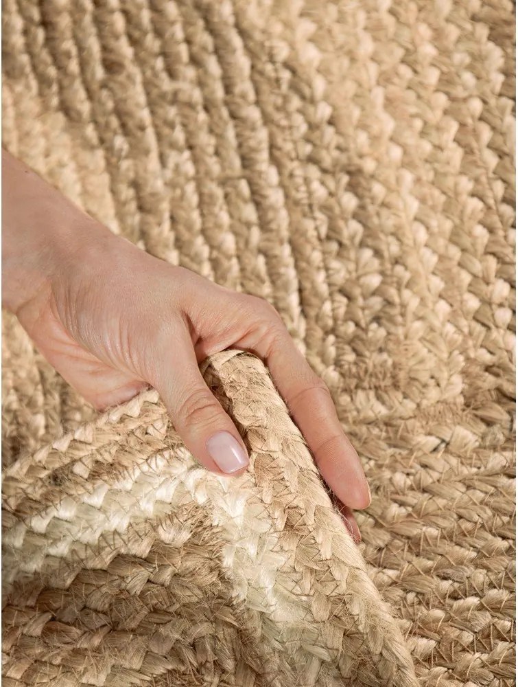Krémový/v přírodní barvě oboustranný/ručně tkaný jutový koberec 80x150 cm Looma – Hanse Home