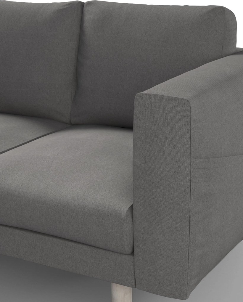 Potah na pohovku IKEA Norsborg 3-místná barva šedá látka pletený vzor