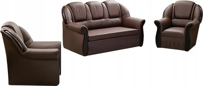 Sedací souprava LORDIE 3+1+1 - výběr potahové látky Kronos 09 - modrá hnědá / růžová / žlutá / černá / bílá / modrá