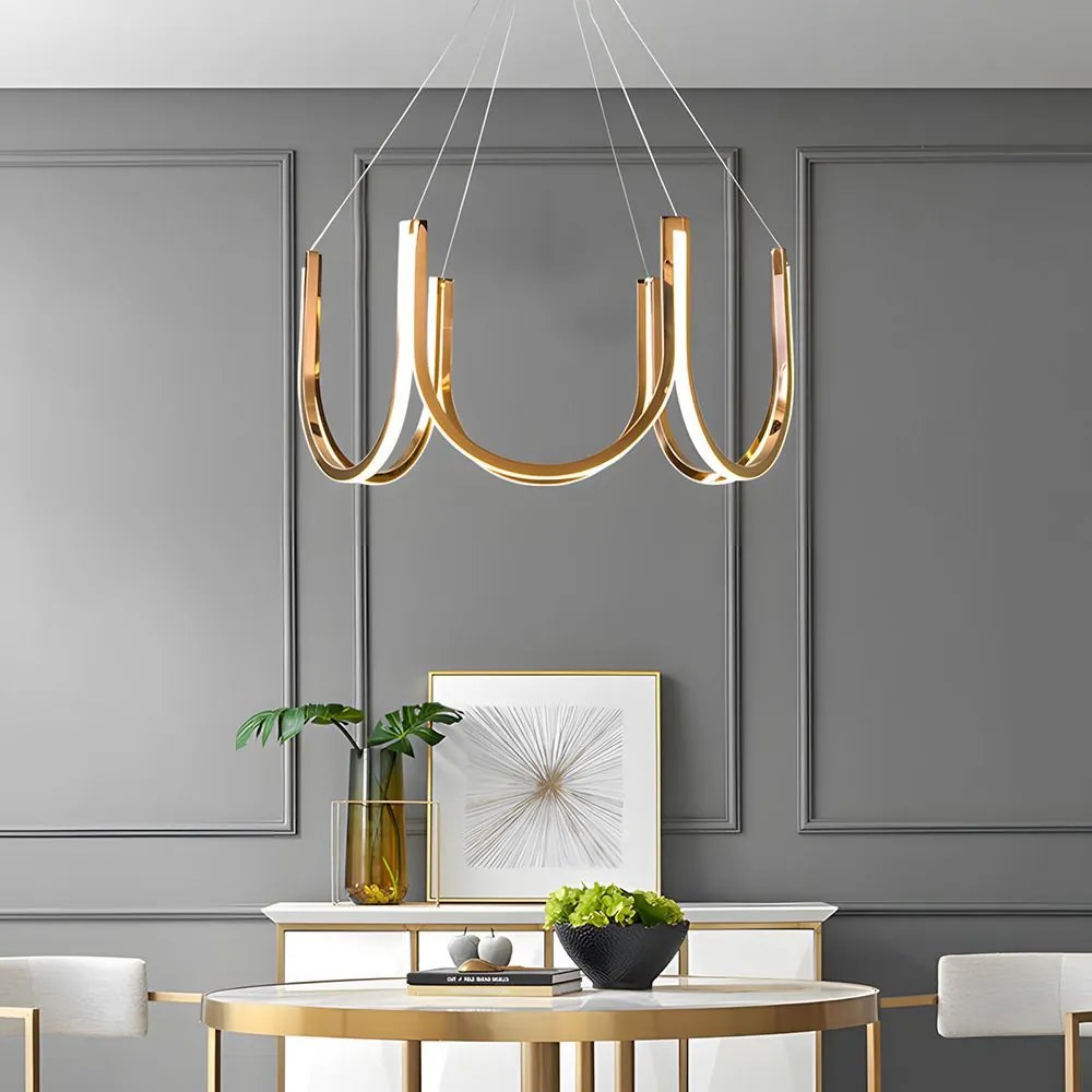 Toolight Závěsné LED osvětlení Modern D11 APP1749-CP zlaté