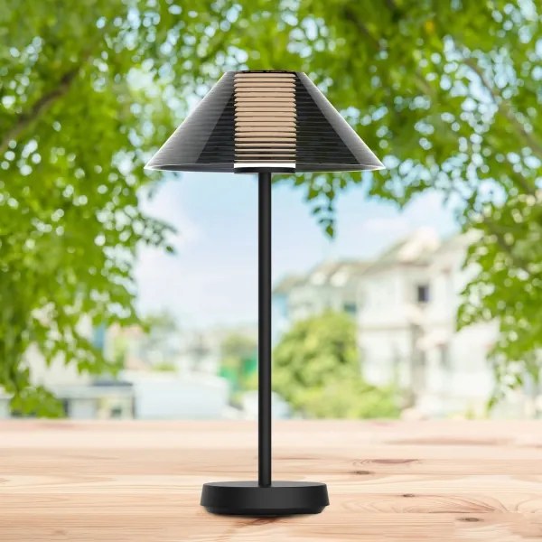 LED Stmívatelná stolní lampa SERENGETI LED/3,4W/5V USB 3600 mAh IP44 černá