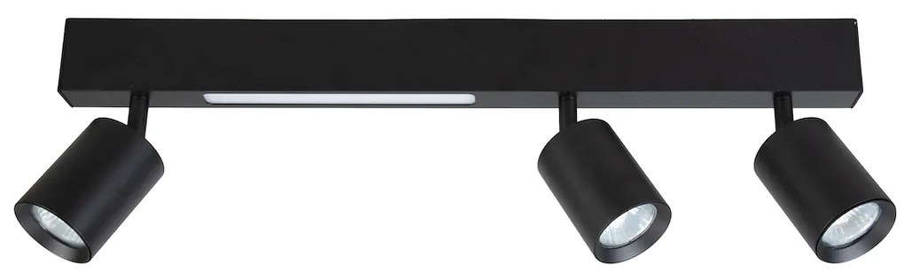 Stropní svítidlo Magnet, 3x černé kovové stínítko + 1x LED 5W, b