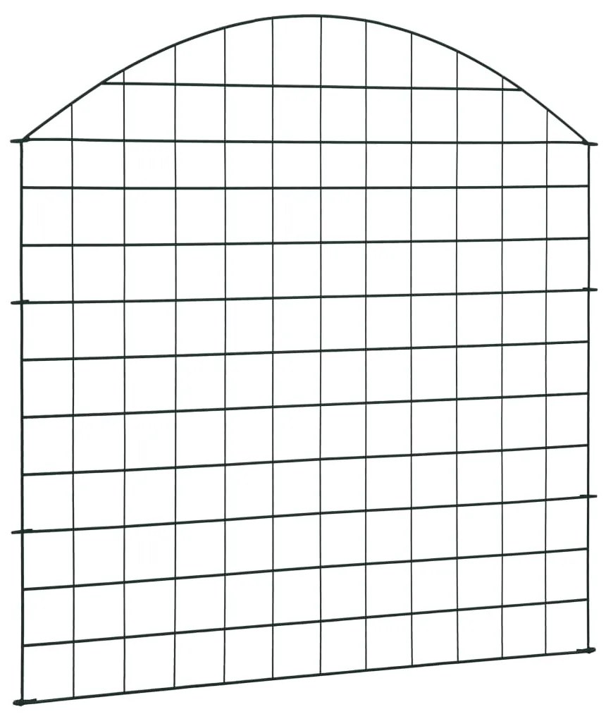 vidaXL Marketos Obloukový zahradní plot 77,5 x 78,5 cm zelený