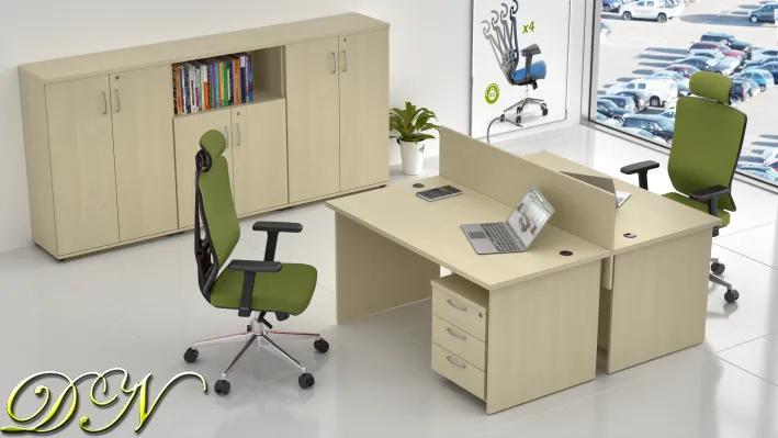 Sestava kancelářského nábytku Komfort 2.6, javor ZE 2.6 12