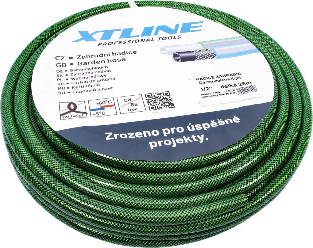 XTline Hadice zahradní LIGHT PVC 1/2" 25 m
