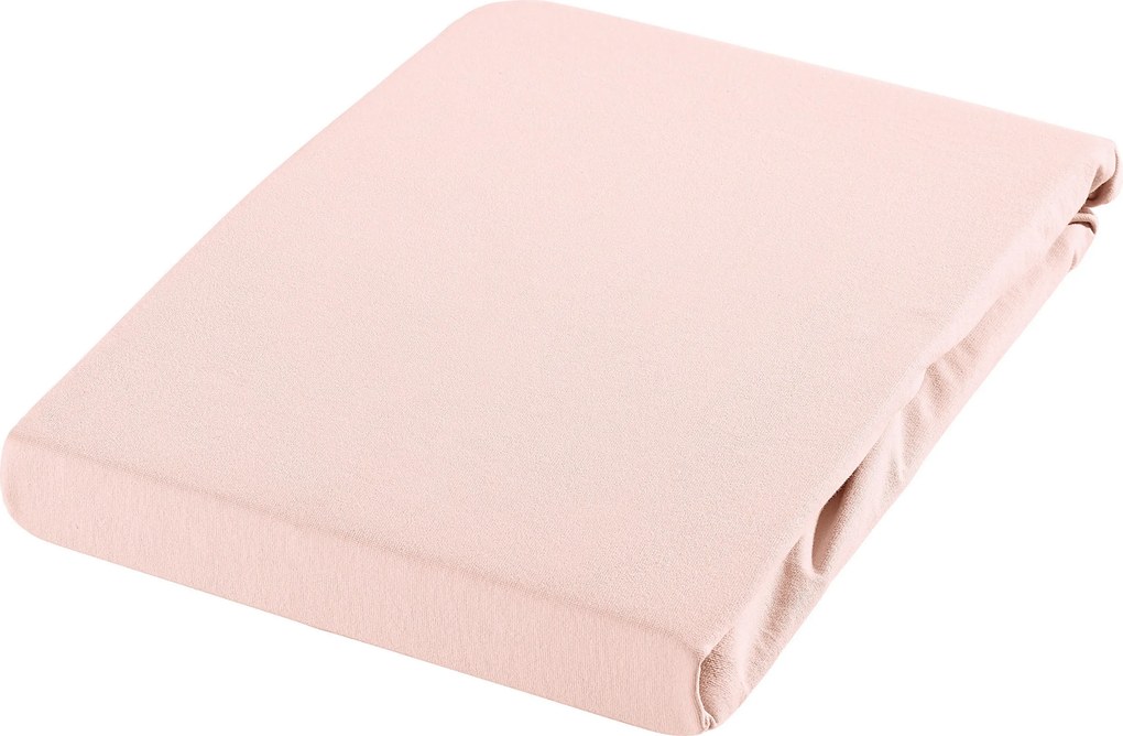 XXXLutz ELASTICKÉ PROSTĚRADLO, žerzej, růžová, 90-100/200-220 cm Novel - Prostěradla - 005054003018