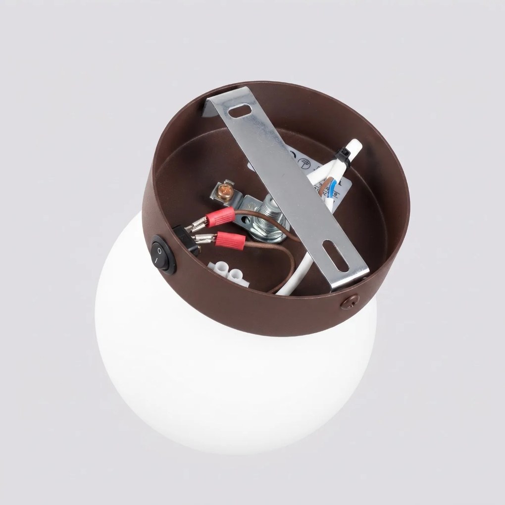 Sollux Lighting Nástěnné svítidlo YOLI 1 hnědé s vypínačem