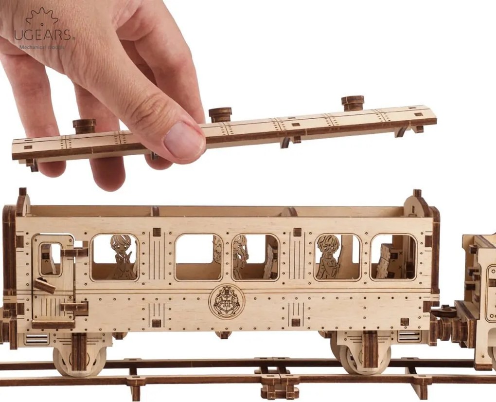 Puzzle Ugears 3D dřevěné mechanické Harry Potter Bradavický expres [6950343]