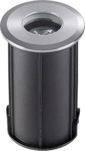 NV 9203113 Venkovní zapuštěné svítidlo do země BANG nikl satén hliník LED 1W 3000K IP67 100-240V 42st. vč. driveru - NOVA LUCE