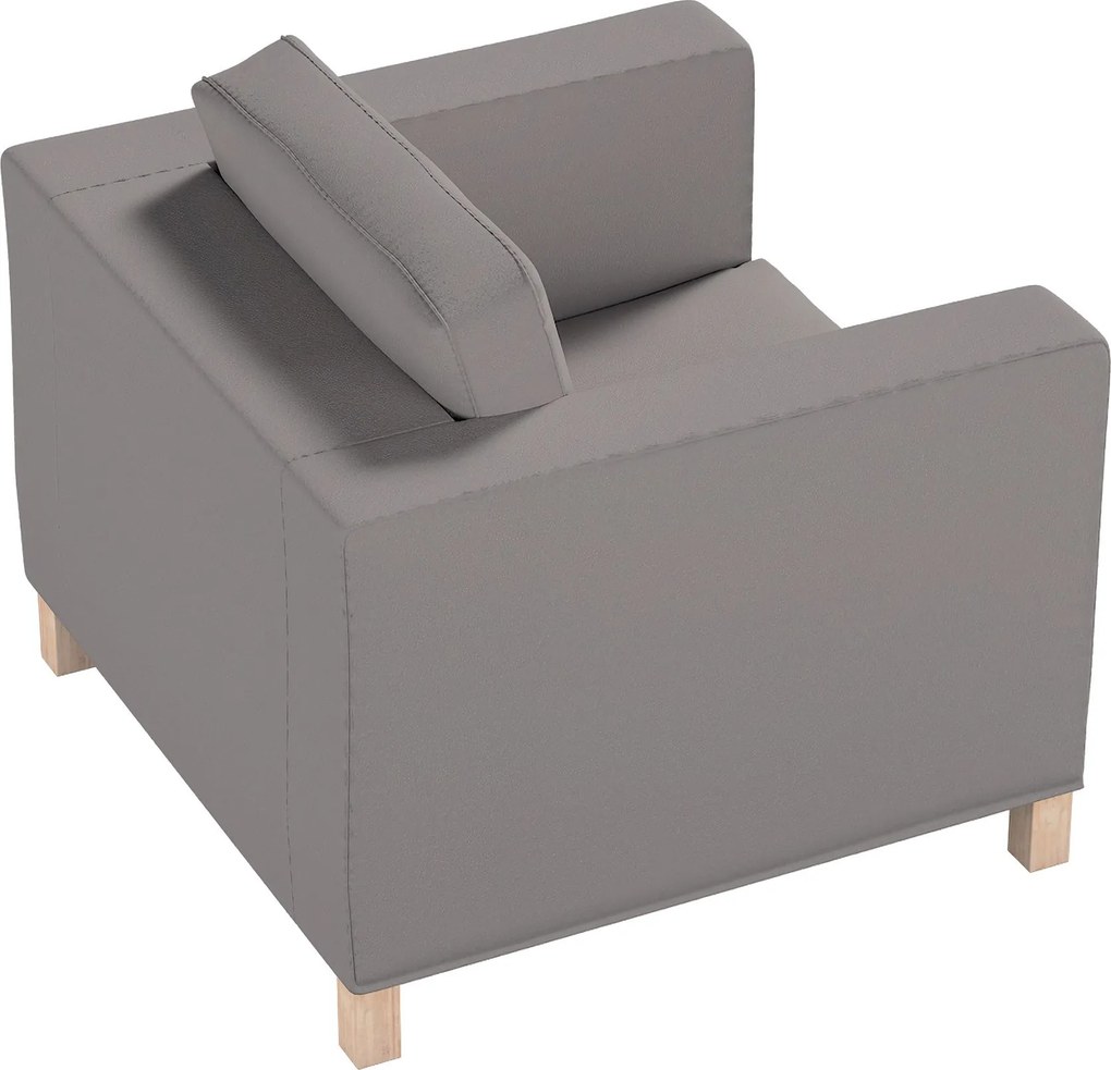 Potah na křesko IKEA Karlanda, krátký barva béžová látka pletený vzor