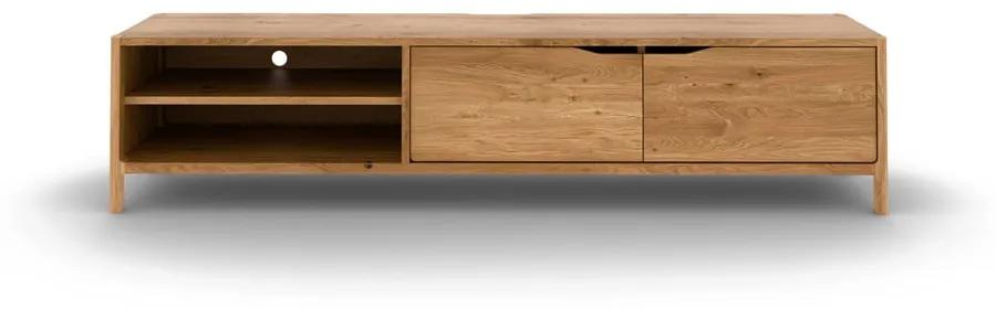 TV stolek z dubového dřeva v přírodní barvě 200x48 cm Twig – The Beds