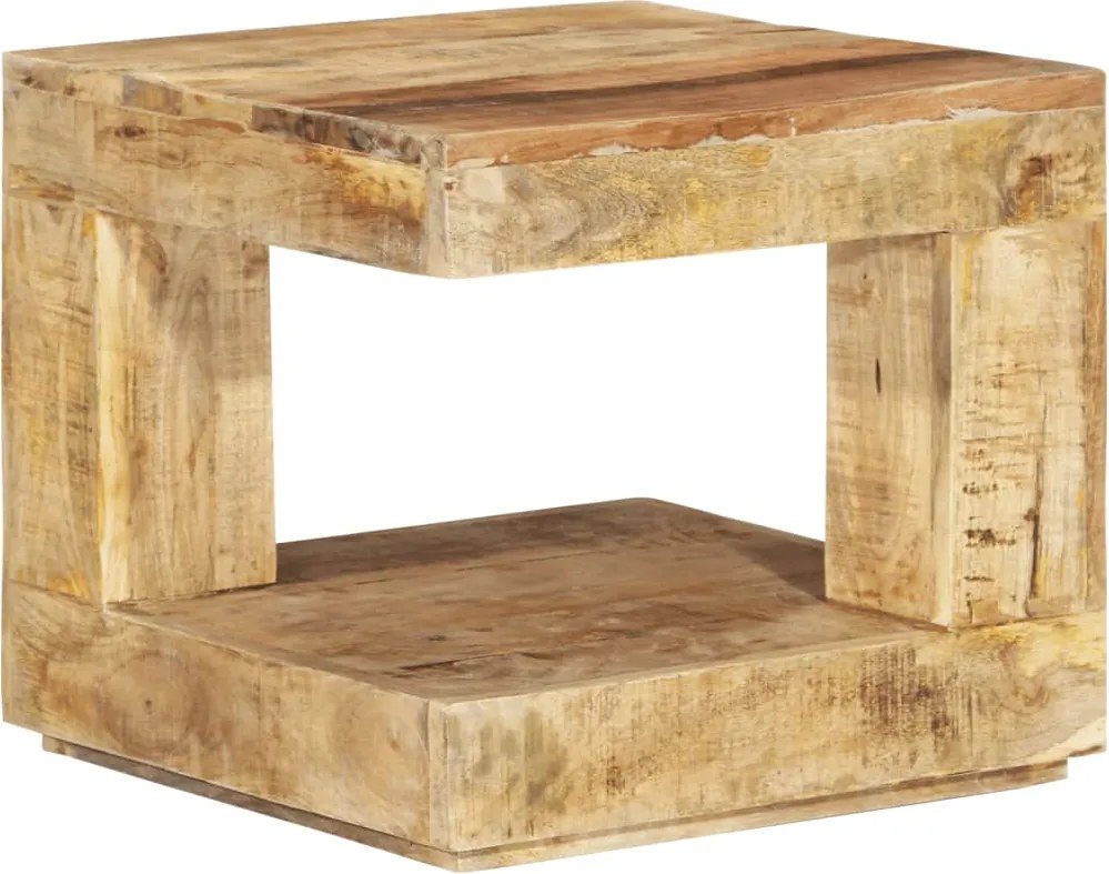 Konferenční stolek 45 x 45 x 40 cm masivní mangovníkové dřevo 338007