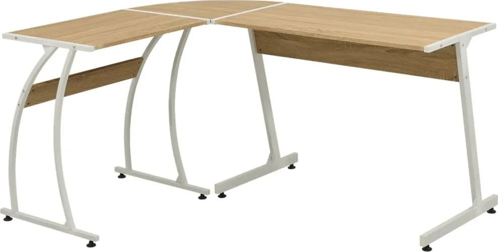vidaXL Rohový psací stůl kompozitní dřevo [20133] Barva: dub