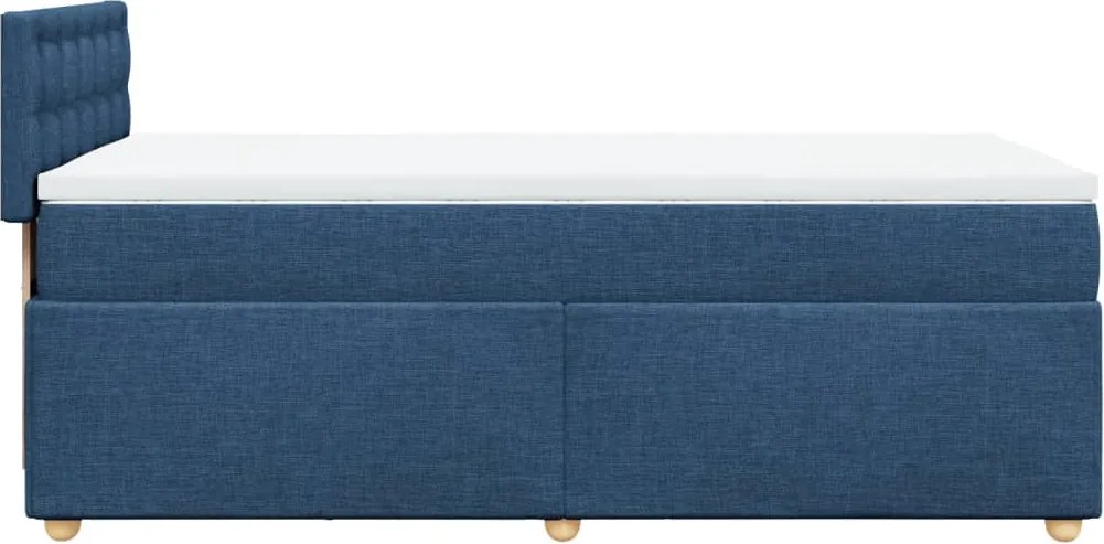 Box spring postel s matrací modrá 80x200 cm textil 3286527