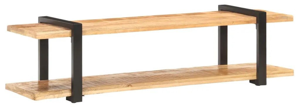TV stolek 160 x 40 x 40 cm masivní hrubé mangovníkové dřevo 320497