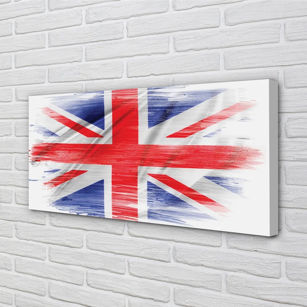 Obrazy na plátně Vlajka Velké Británie 125x50 cm