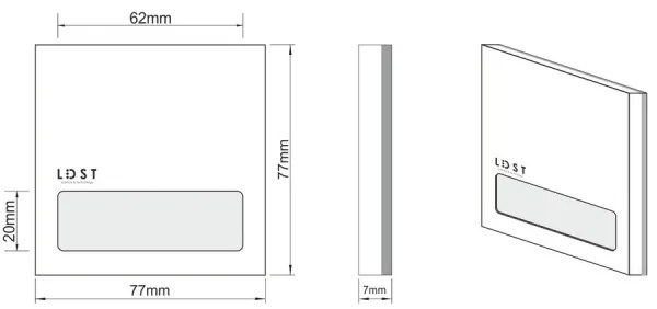 LDST AL-01-SS-BZ5 - LED schodišťové svítidlo ALEX 5xLED/1,2W/230V matný chrom