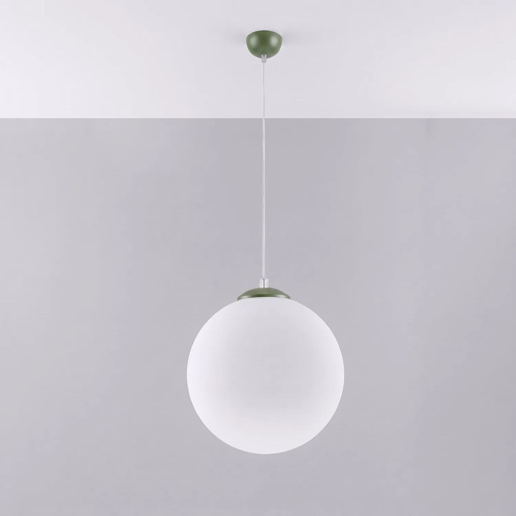 Sollux Lighting Závěsné svítidlo UGO 40 olivově zelené
