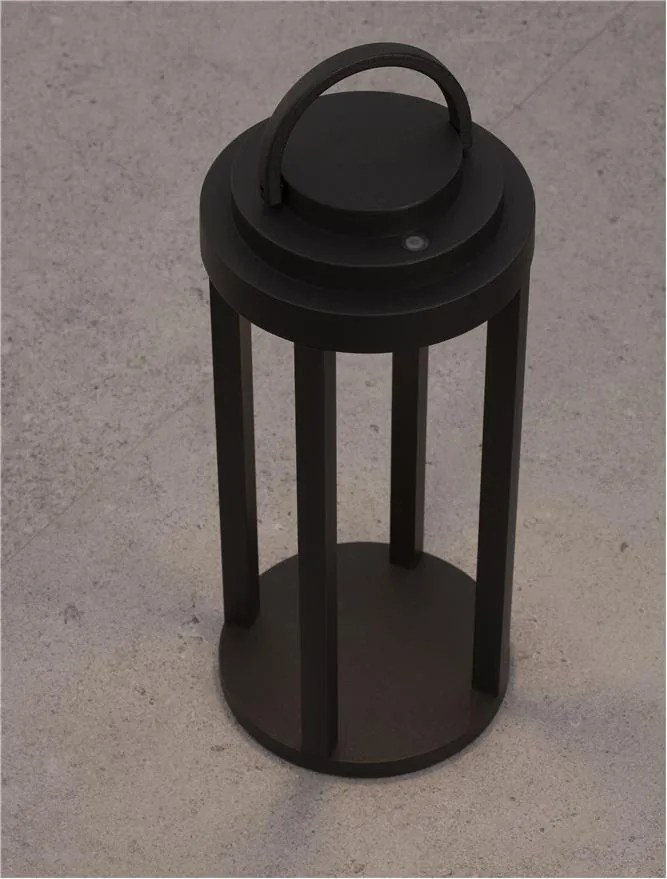 NV 9492700 Venkovní stolní lampa MOCHA antracitový hliník a čiré sklo LED 2W 3000K 5V DC 96st. IP54 - NOVA LUCE