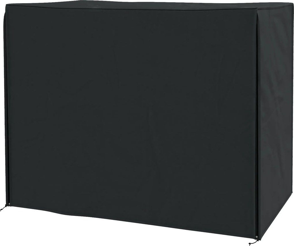 Ochranný kryt pro zahradní houpačku Outsunny pro 3 osoby, voděodolný, UV ochrana, 220x125x172 cm, Černý | Aosom