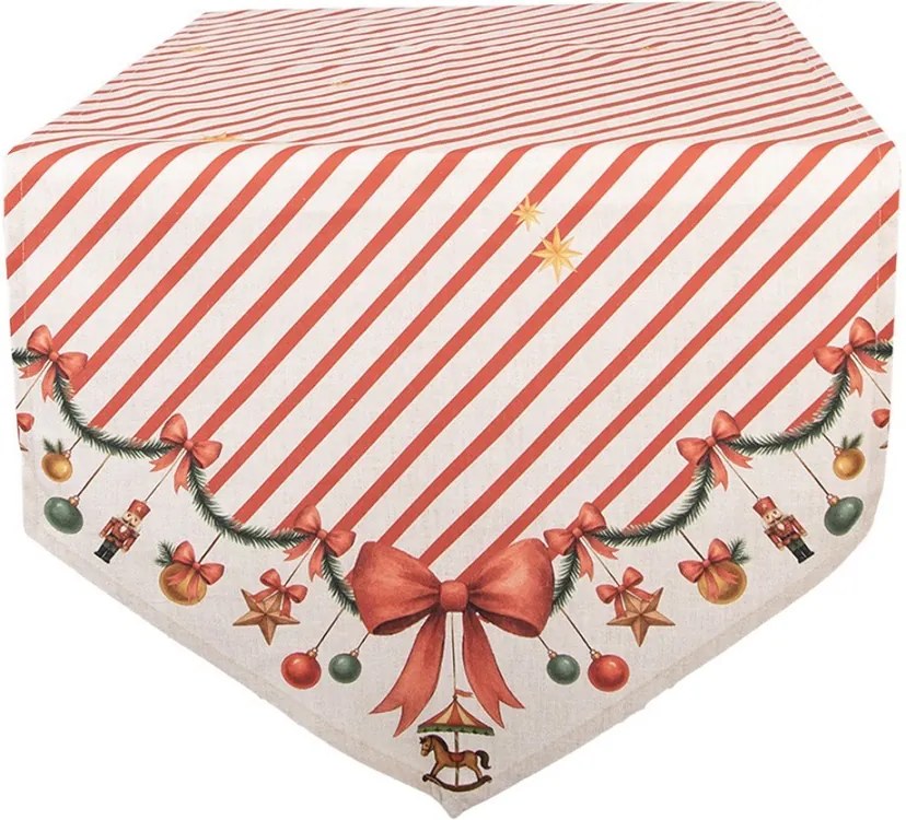 Vánoční bavlněný běhoun Christmas Carousel Dream - 50*160 cm