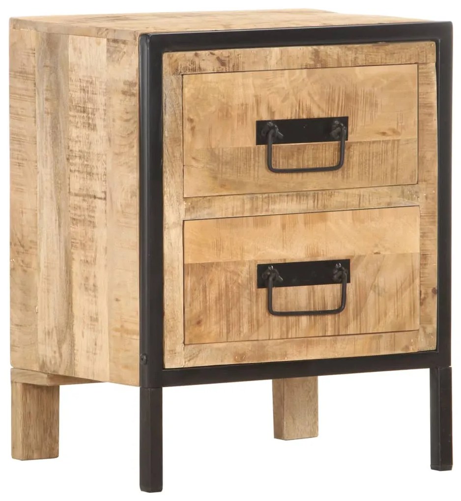 Noční stolek Michaels - hrubé mangovníkové dřevo | 40x30x50 cm