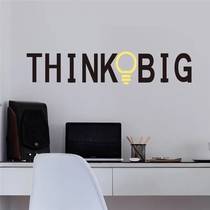 Samolepka na zeď "Think Big" 58x12 cm