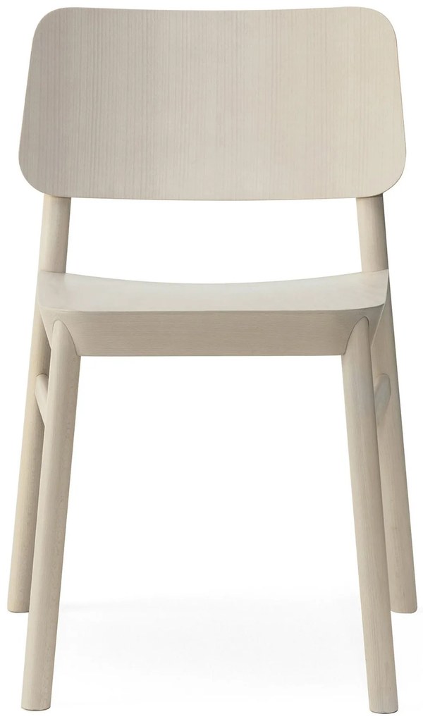 BILLIANI - Dřevěná židle DRUM 071 s čalouněným sedákem