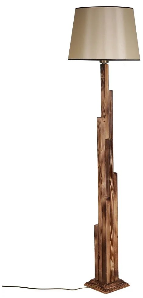 Designová stojanová lampa Naime 165 cm hnědá