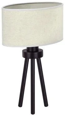 Duolla - Stolní lampa OVAL 1xE27/15W/230V pr. 30 cm šedá