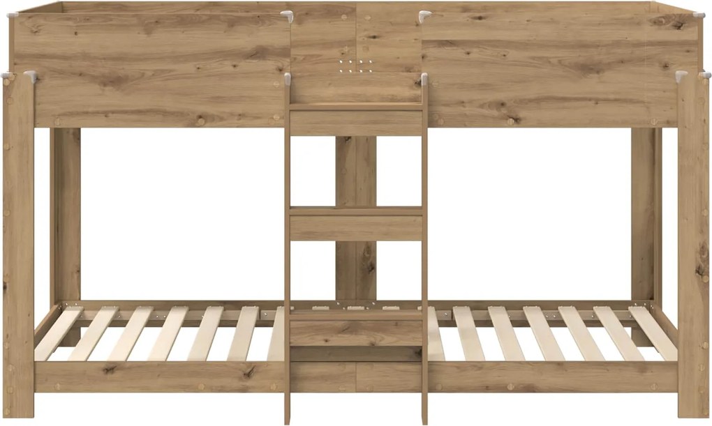 Patrová postel pro děti Artisanový dub 80 x 200 cm 3410530
