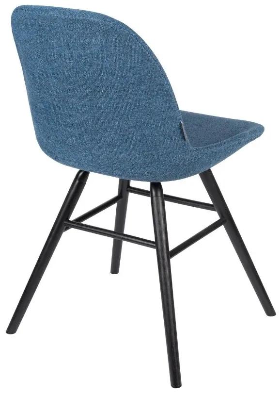 Modrá látková jídelní židle ZUIVER ALBERT KUIP