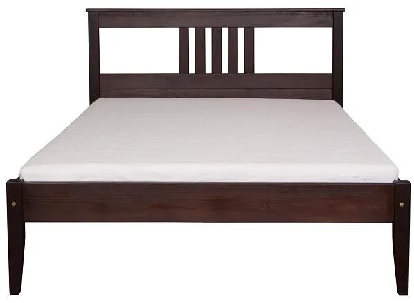 Postel Porto s rovným čelem Zvolte rozměr postele: 120x200 cm, Vyberte odstín dřeva: Bělená 20