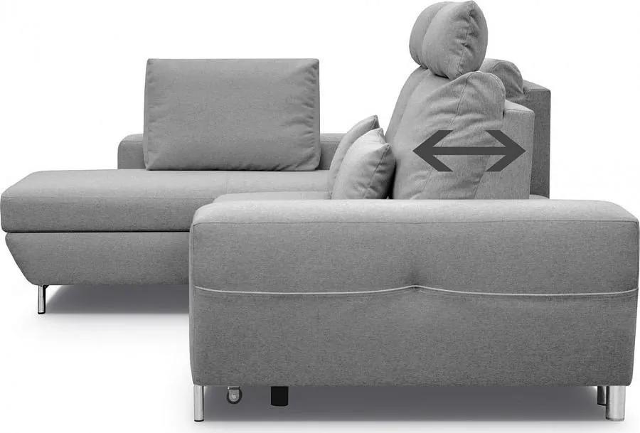 Casarredo - Komfort nábytek Rohová sedací souprava FAUNA I rozkládaci s úložným prostorem, výběr látek SK1 | potah: sawana 61,Umístění rohu: roh na pravé straně
